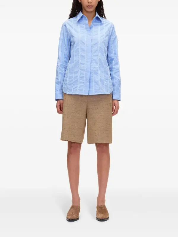 3.1 Phillip Lim Stripe-pattern Cotton-blend Shirt