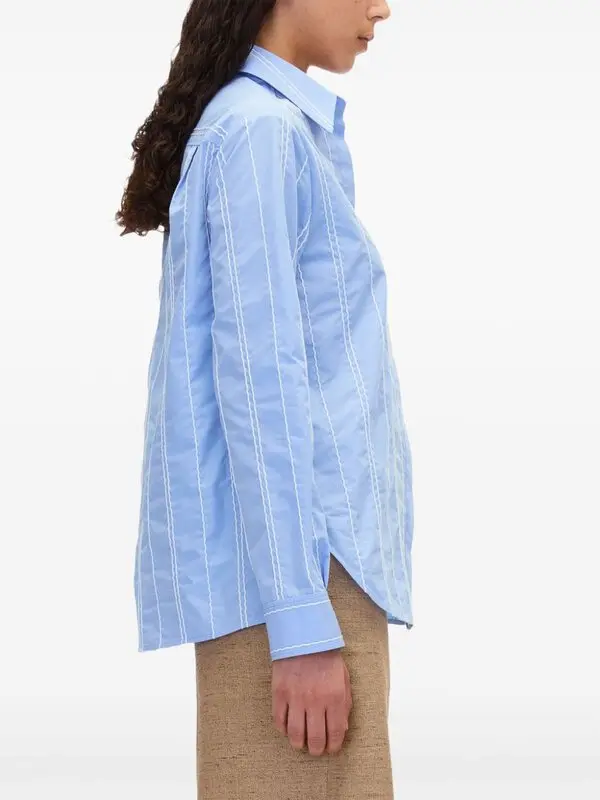 3.1 Phillip Lim Stripe-pattern Cotton-blend Shirt
