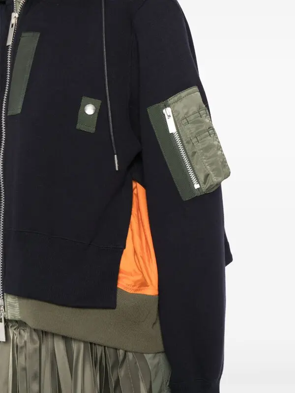 Sacai Panelled Colour-block Jacket
