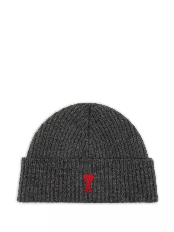 Ami De Coeur Wool Beanie - Grey