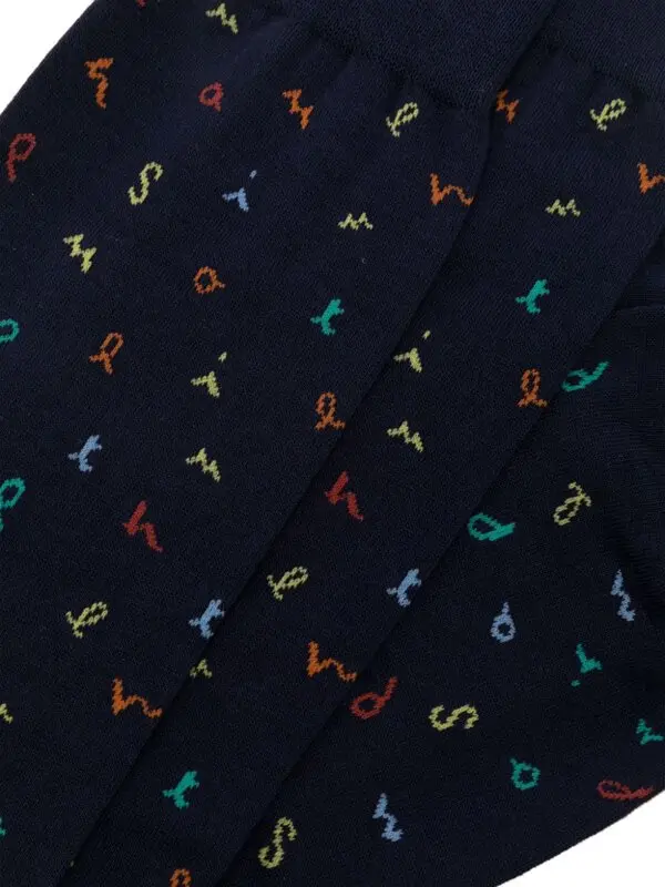 Paul Smith Letters Intarsia-knit Socks