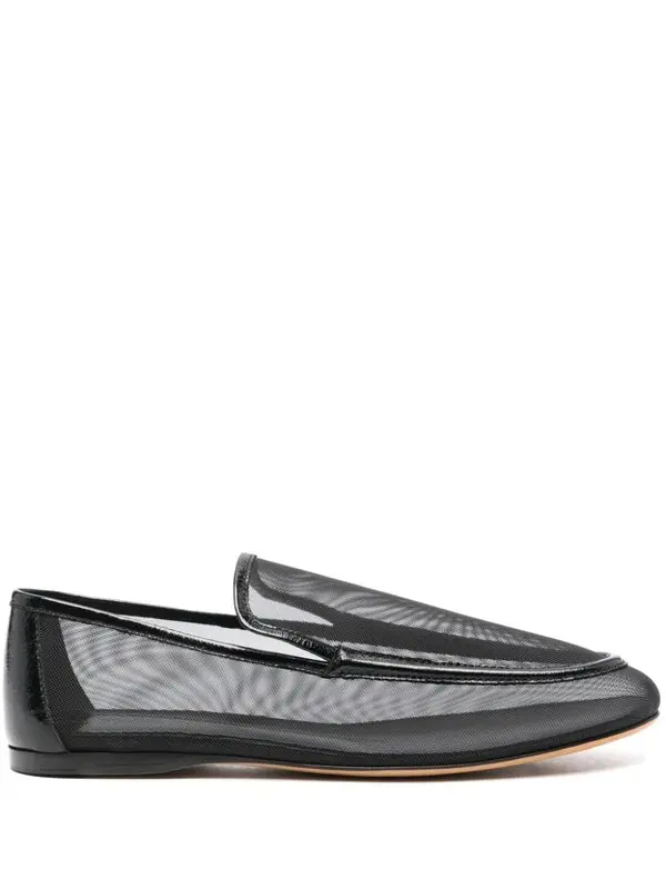 Khaite Alessio Mesh Loafers - Black