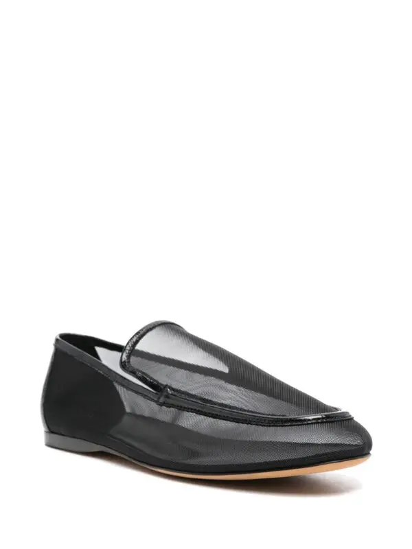 Khaite Alessio Mesh Loafers - Black