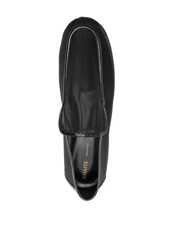 Khaite Alessio Mesh Loafers - Black