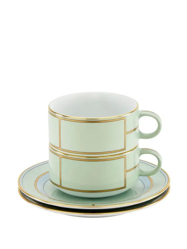 GINORI 1735 Diva Geometric-print Tea