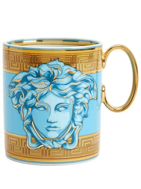 Versace Medusa Amplified Porcelain Mug - Blue