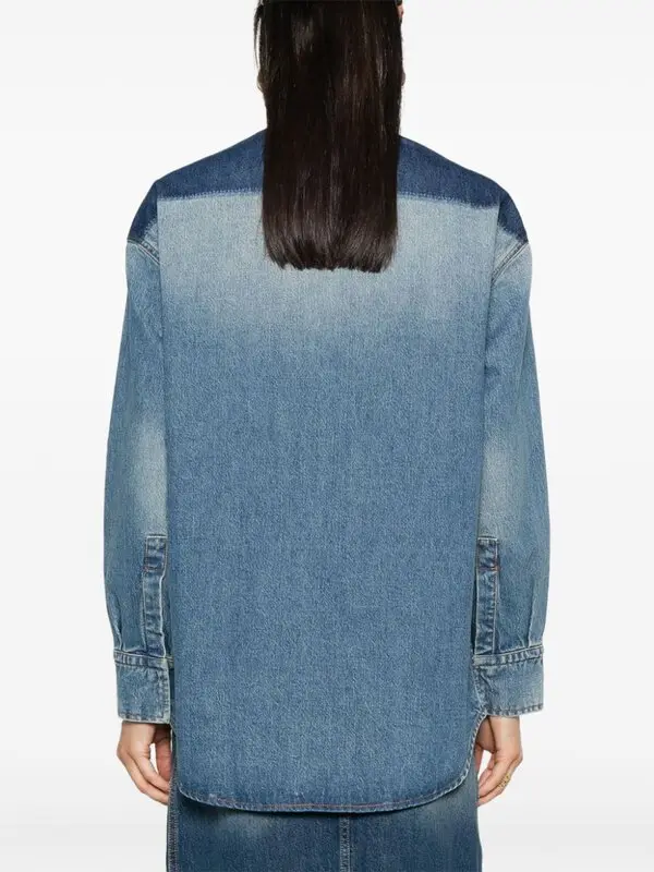 Victoria Beckham Classic-collar Denim Shirt