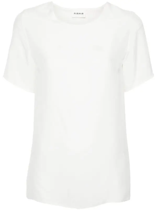P.a.r.o.s.h Sofia Silk Blouse - White