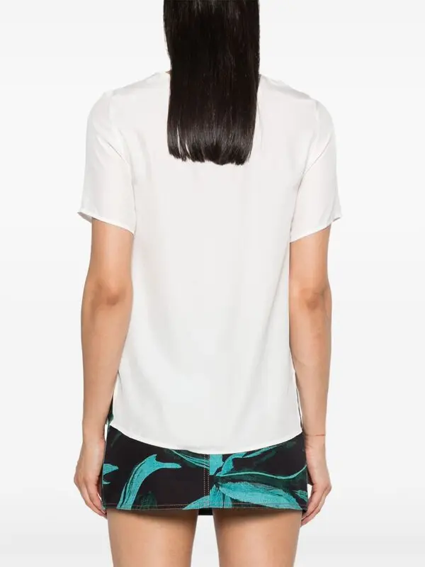 P.a.r.o.s.h Sofia Silk Blouse - White