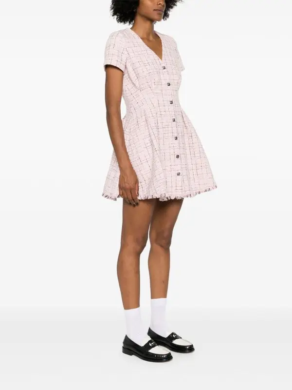 Maje Tweed Babydoll Dress