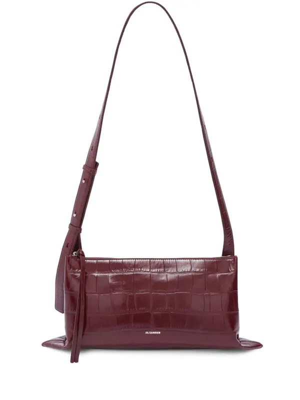 JIL SANDER Small Empire Shoulder Bag - Red