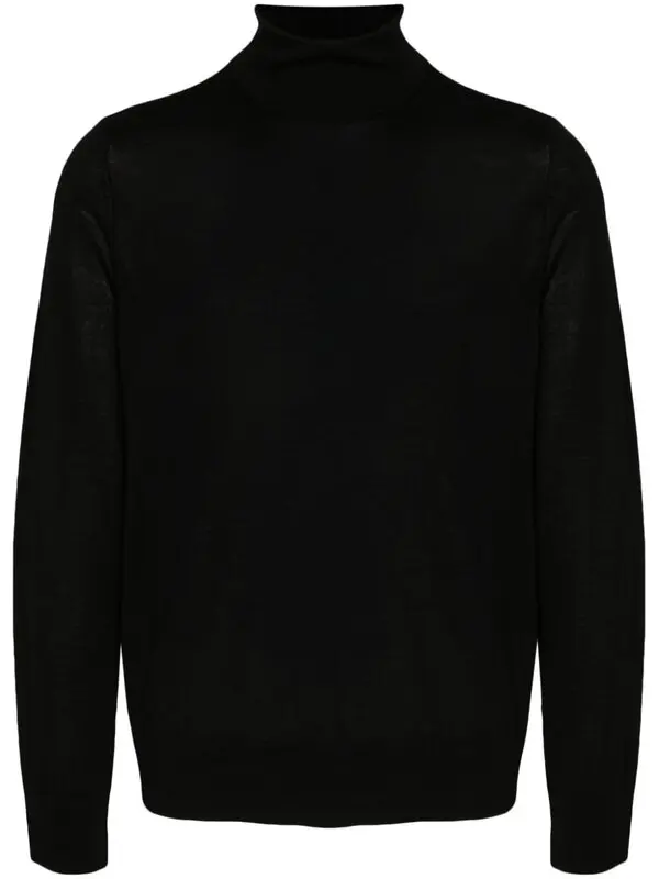 Dsquared2 Roll-neck Virgin Wool Jumper - Black