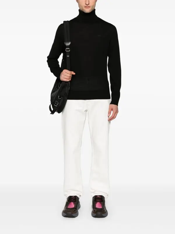 Dsquared2 Roll-neck Virgin Wool Jumper - Black