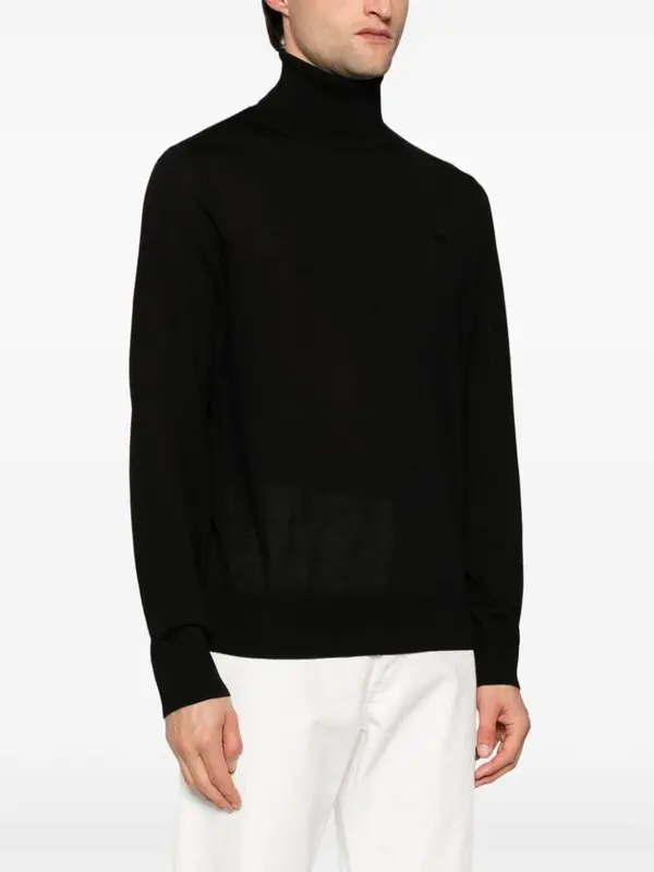 Dsquared2 Roll-neck Virgin Wool Jumper - Black