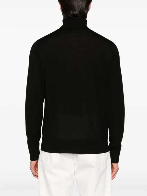 Dsquared2 Roll-neck Virgin Wool Jumper - Black
