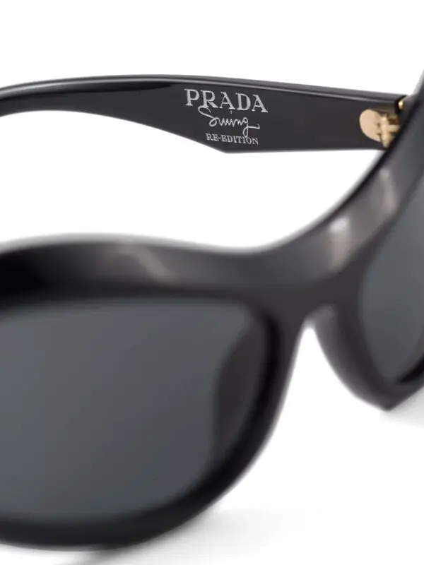 Prada Curved Shield-frame Sunglasses