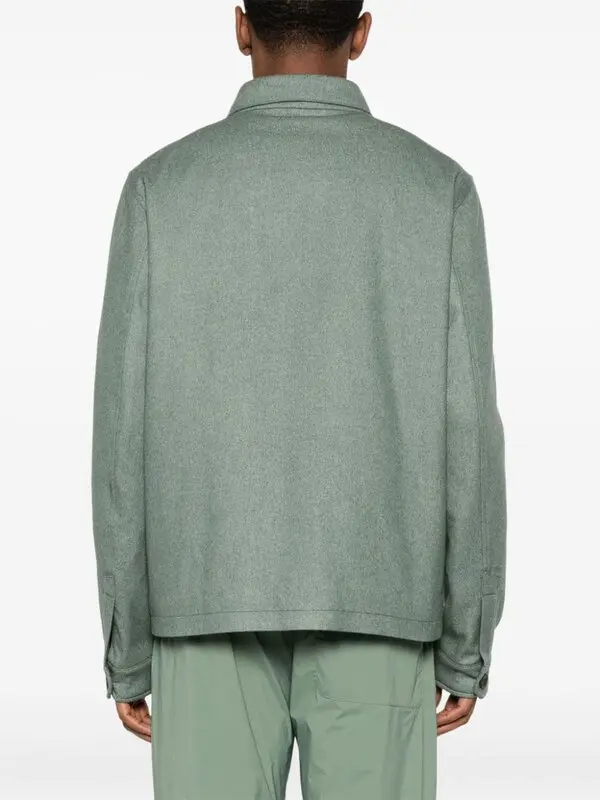 Herno Button-up Brushed Shirt Jacket