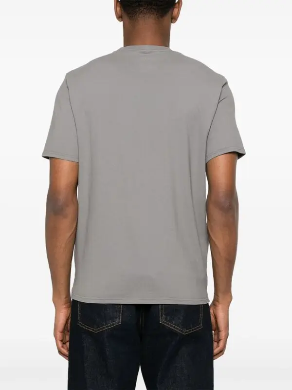Fedeli Short-sleeve Cotton T-shirt - Grey