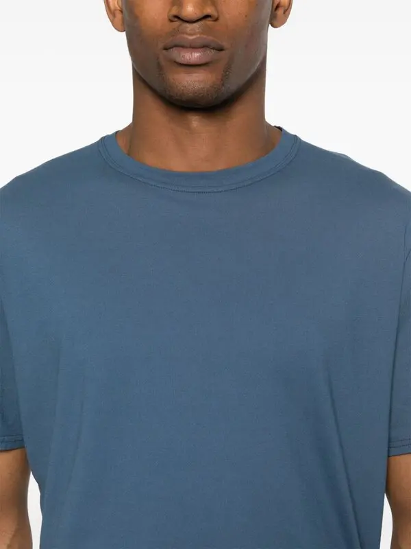 Fedeli Short-sleeve Cotton T-shirt - Blue