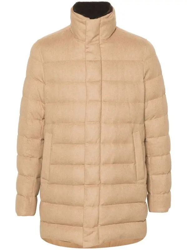 Herno High-neck Zip-up Quilted Coat