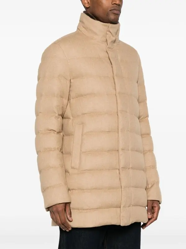 Herno High-neck Zip-up Quilted Coat