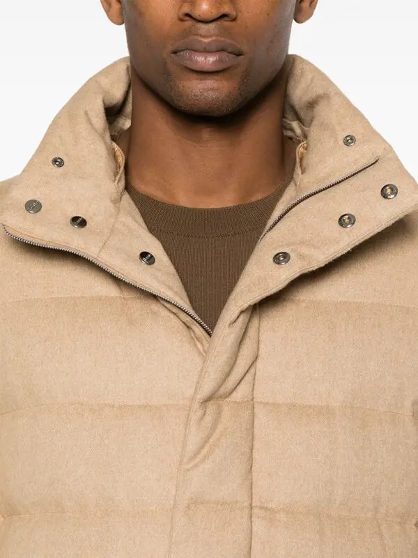 Herno High-neck Zip-up Quilted Coat