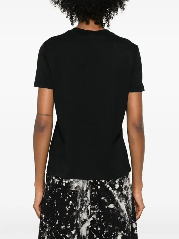Versace Rubberised-logo T-shirt - Black