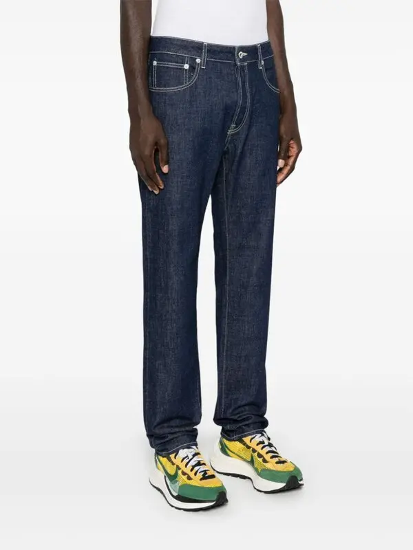Kenzo Logo-patch Tapered Jeans
