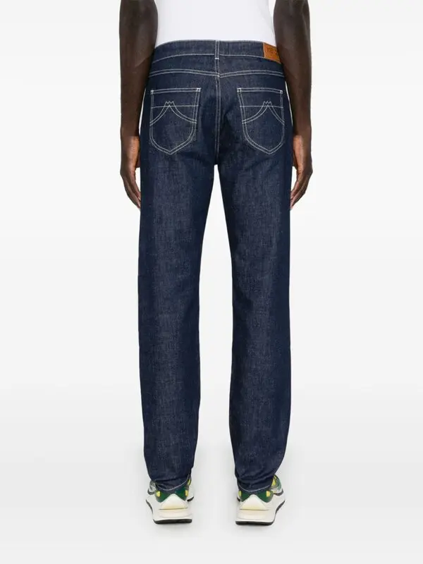 Kenzo Logo-patch Tapered Jeans