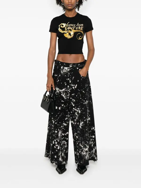 Versace Chromo Cropped T-shirt