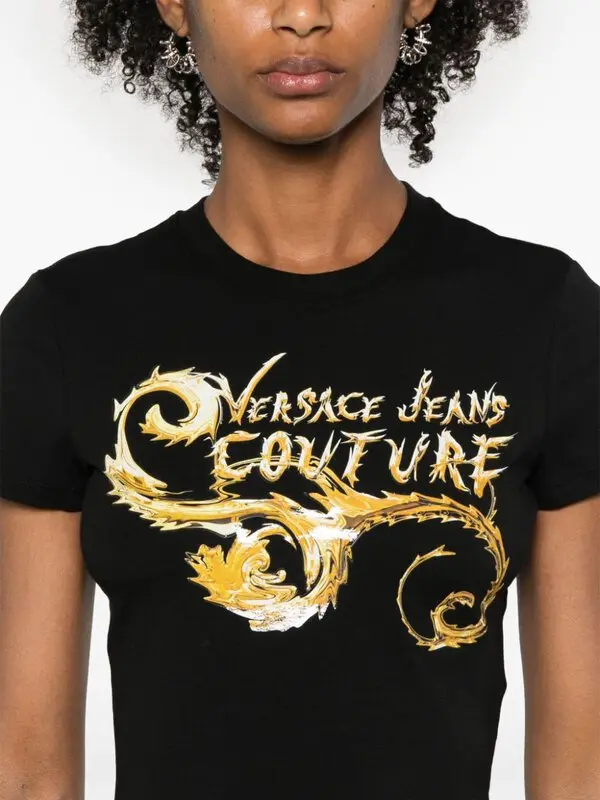 Versace Chromo Cropped T-shirt