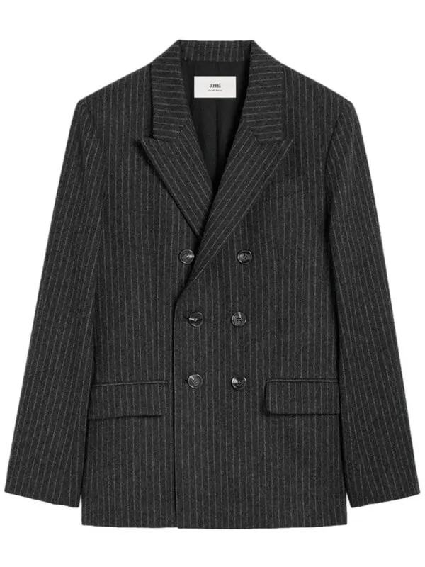 Ami Double-breasted Wool Blazer