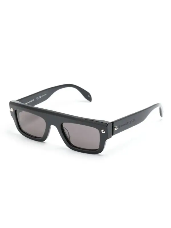 Alexander McQueen Logo-engraved Sunglasses - Black