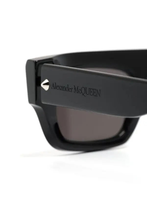 Alexander McQueen Logo-engraved Sunglasses - Black
