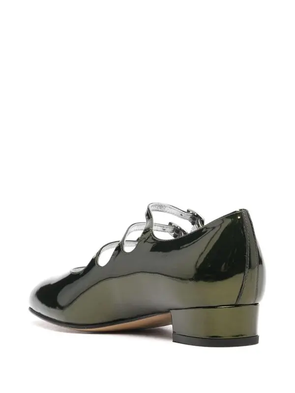 CAREL Ariana Leather Mary Jane Shoes - Green