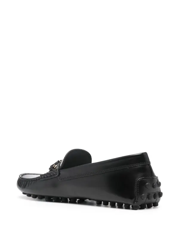 TOD'S Moc-stitching Leather Insole - Black