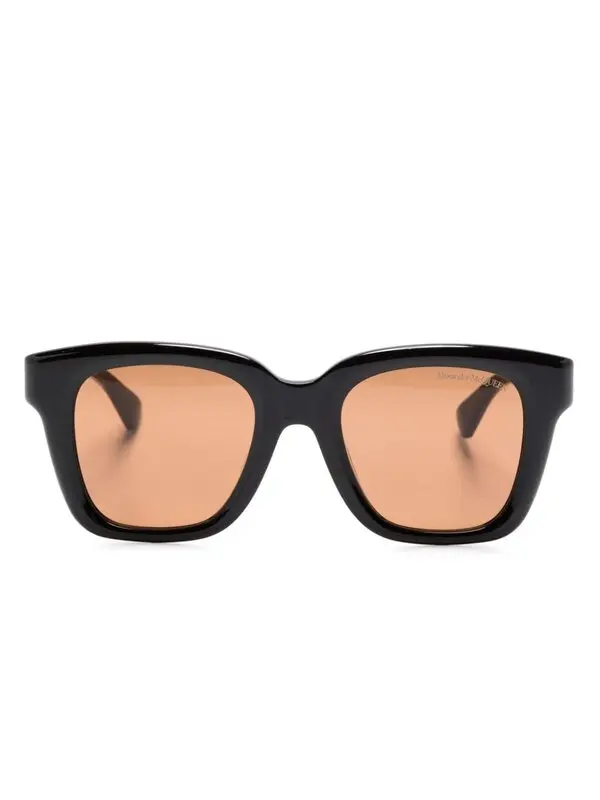 Alexander McQueen Skull Appliqué Sunglasses - Black