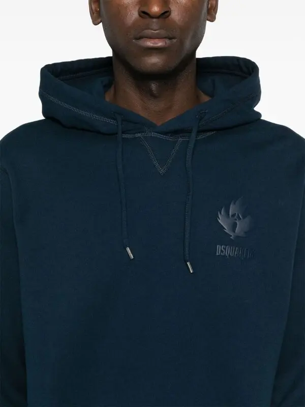 Dsquared2 Raised-logo Cotton Hoodie