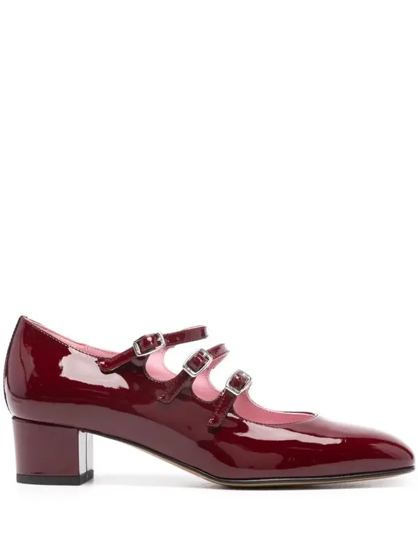 CAREL Kina 40mm Mary Jane Shoes - Red