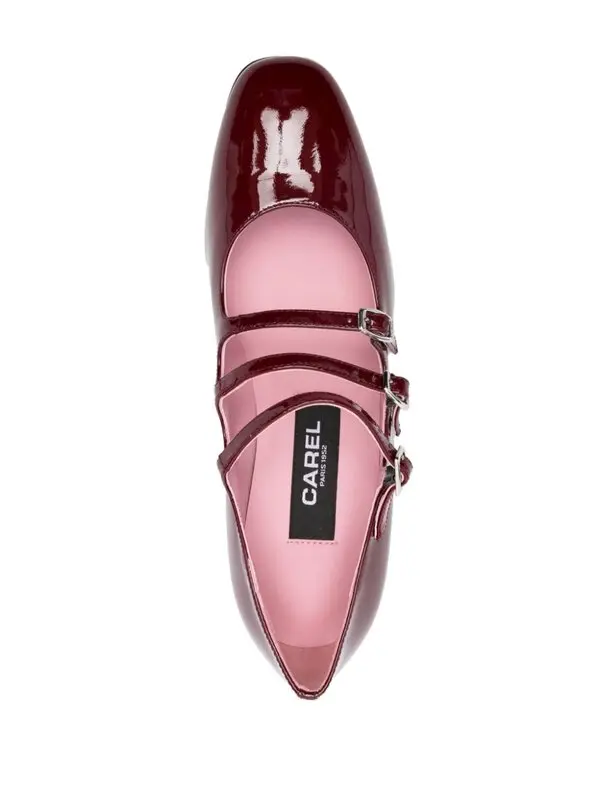 CAREL Kina 40mm Mary Jane Shoes - Red