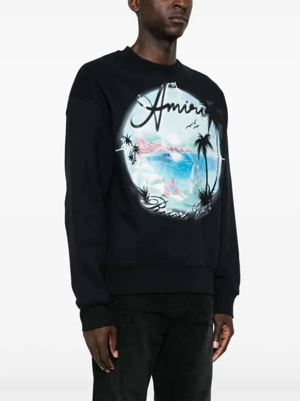 Amiri Paradise Airbrush Cotton Sweatshirt