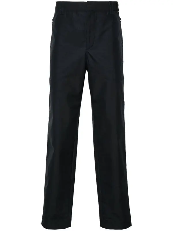 Fendi Mid-rise Tapered Trousers - Blue