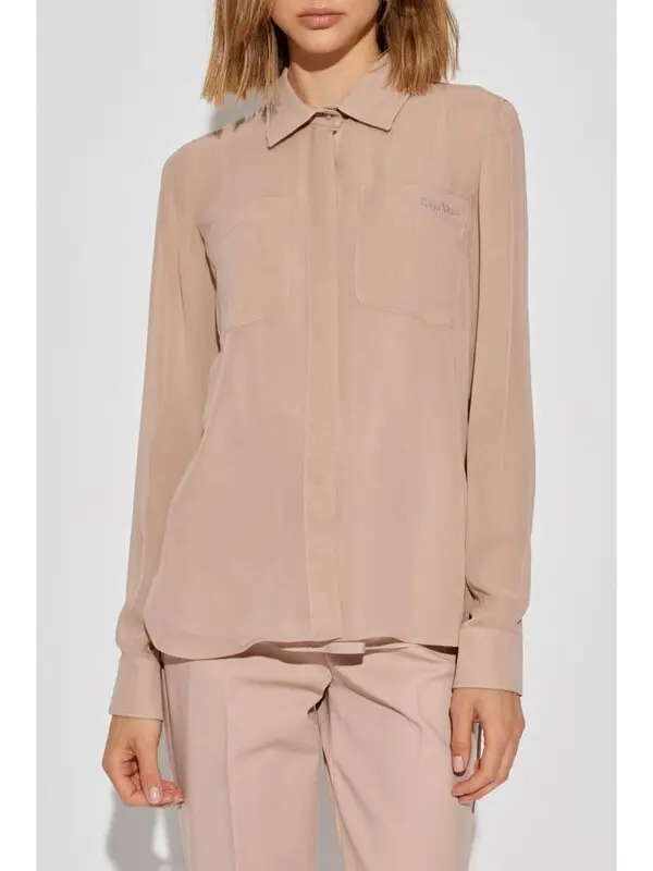 Max Mara Ercole Silk Shirt - Neutrals
