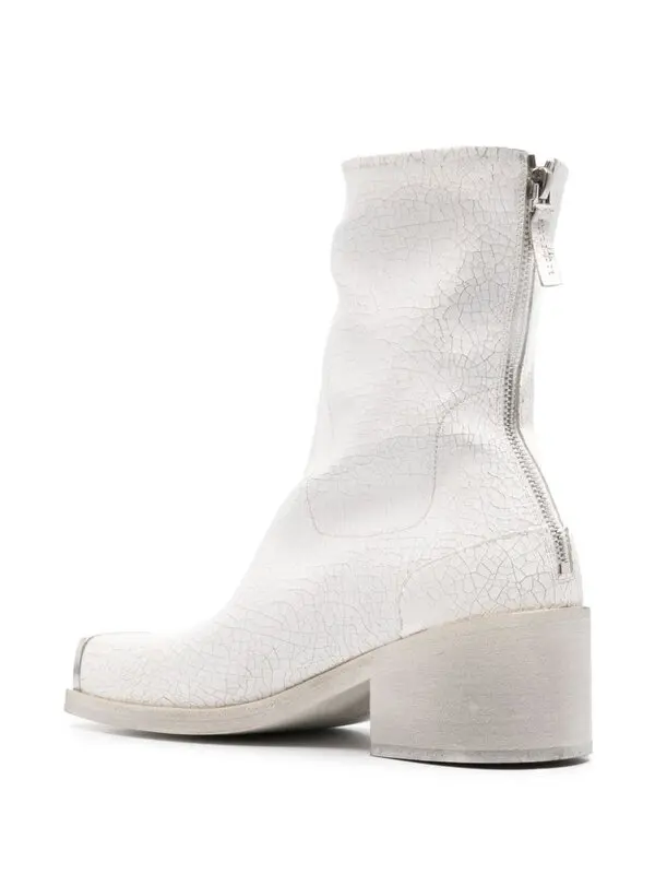 Marsèll Metal-toecap Crinkled Boots - White