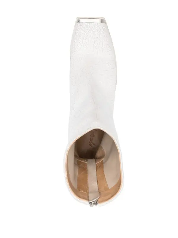 Marsèll Metal-toecap Crinkled Boots - White