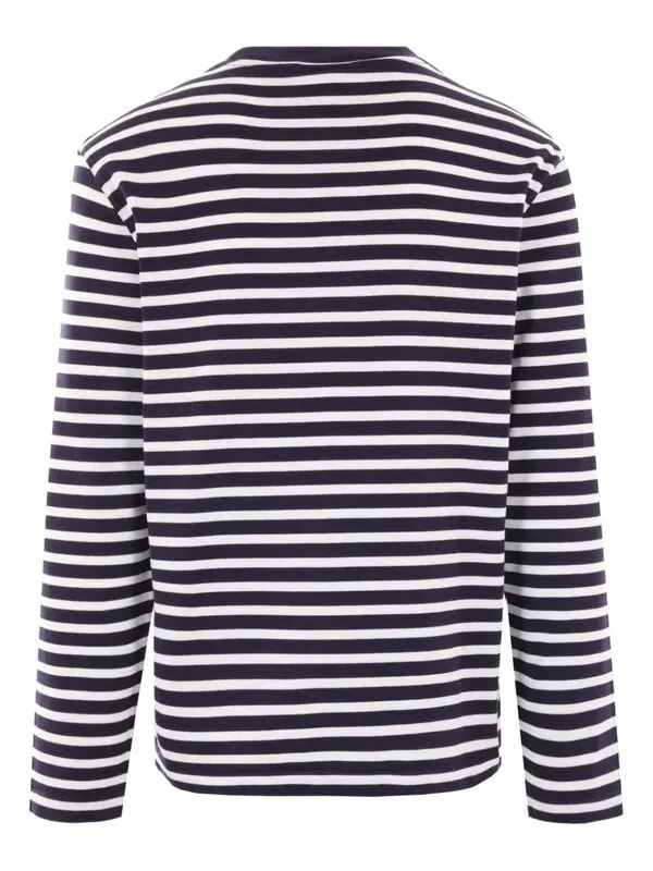 Maison Kitsuné Logo-patch Striped Jumper