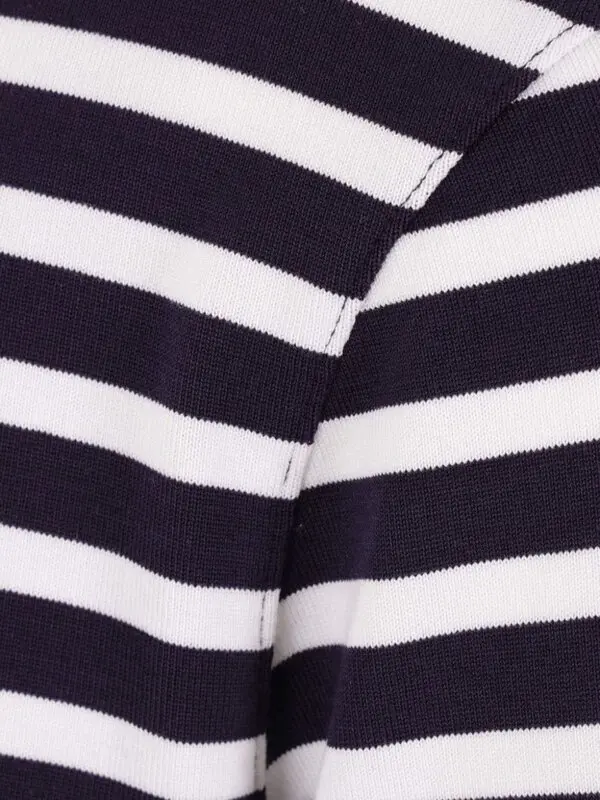 Maison Kitsuné Logo-patch Striped Jumper