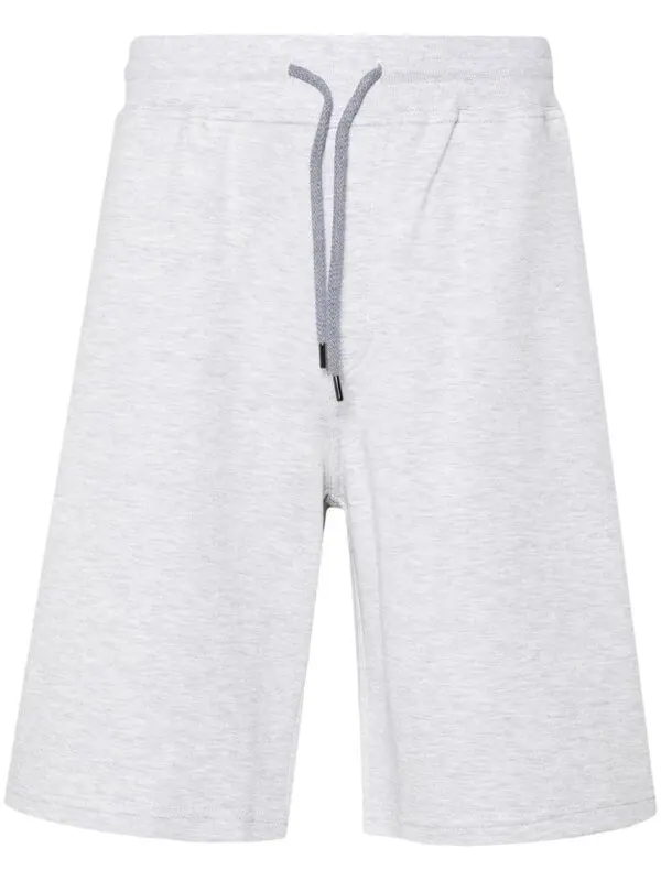 Brunello Cucinelli Mélange Track Shorts - Grey