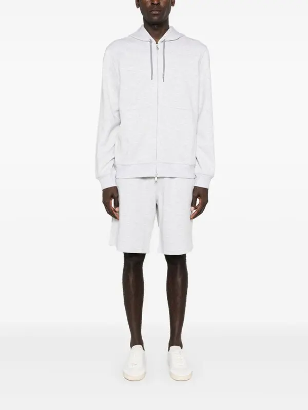 Brunello Cucinelli Mélange Track Shorts - Grey