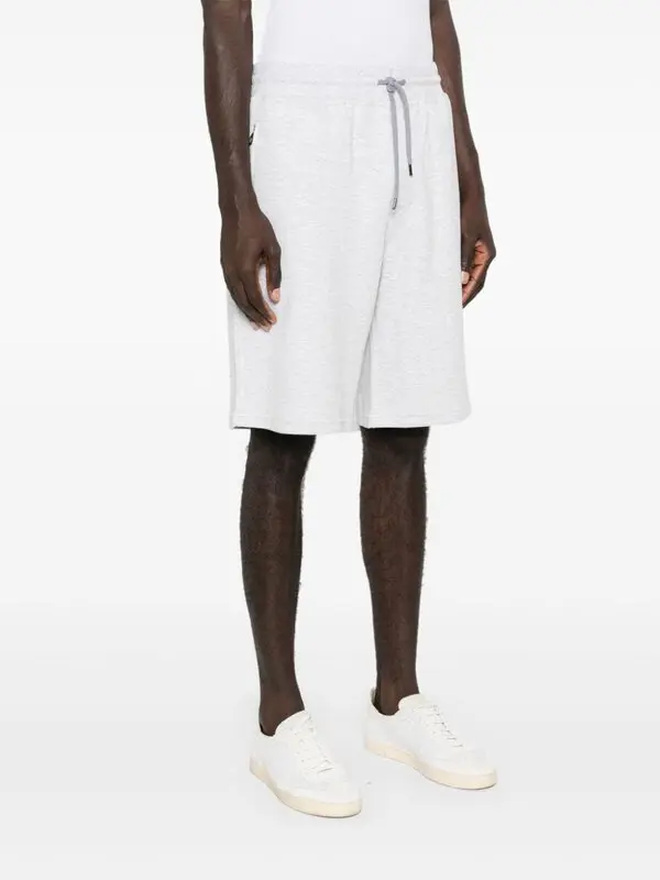 Brunello Cucinelli Mélange Track Shorts - Grey